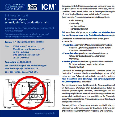 ICM Chemnitz: 9. Innovationscafé
